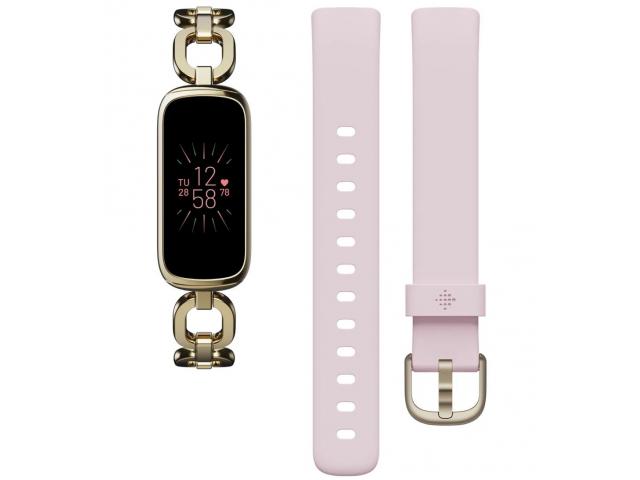 Pametna narukvica FITBIT Luxe Special Edition Gorjana with Jewellery Band Soft Gold/Peony ...