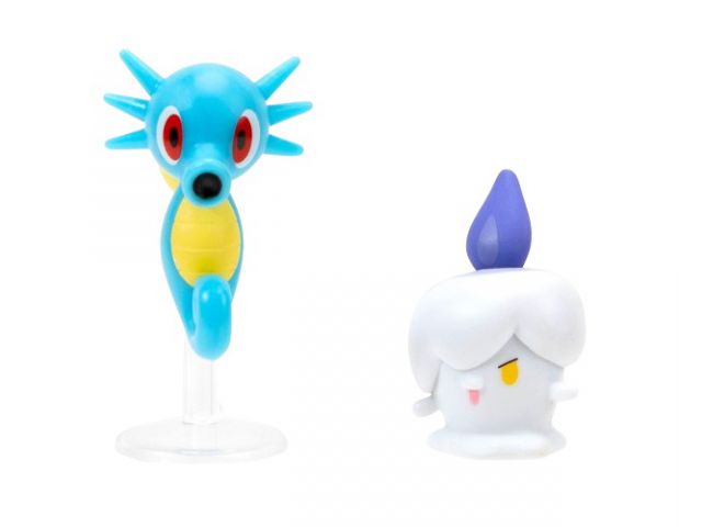 PKM: POKEMON FIGURICA "BATTLE FIGURE" 2PK - LITWICK AND HORSEA W15 - HGSPOT