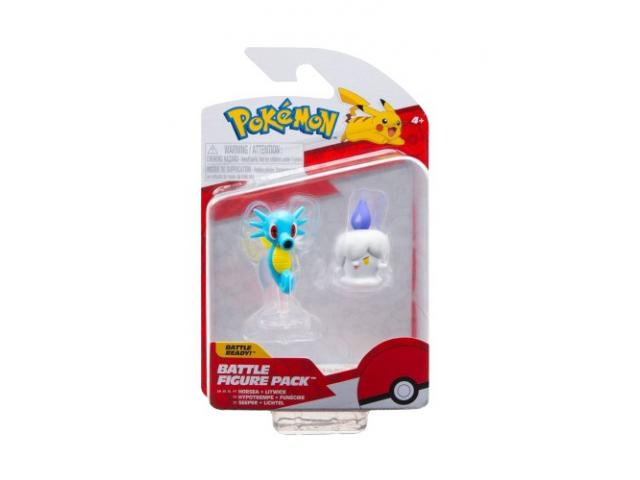 PKM: POKEMON FIGURICA "BATTLE FIGURE" 2PK - LITWICK AND HORSEA W15 - HGSPOT